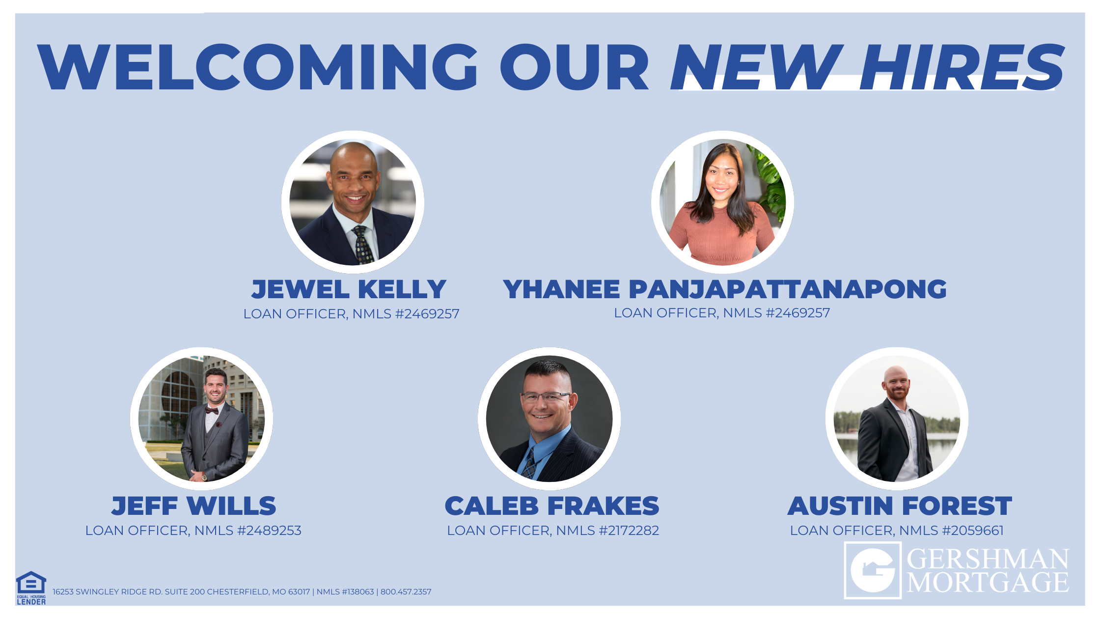 Our Latest New Hires - Gershman Mortgage